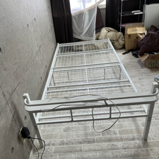 ニトリ シングルパイプベッド ベット(バジーナC-STN JY WH) (ゆ奈) 昭和橋の家具の中古あげます・譲ります｜ジモティーで不用品の処分