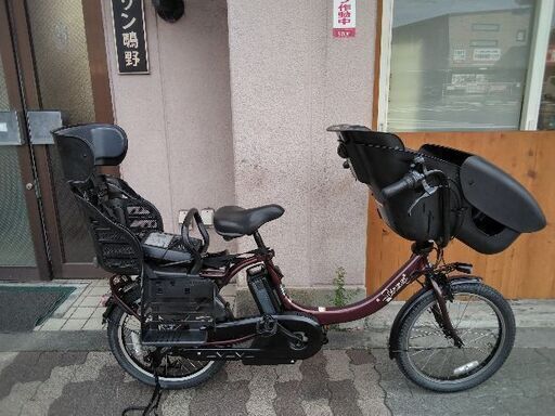 [YAMAHA]PAS KiSS mini un 20吋 電動子供乗せアシスト自転車 12.3Ahバッテリー+充電器(ブラウン) (自転車工房としくら) 鴫野の電動アシスト自転車の中古あげます ...