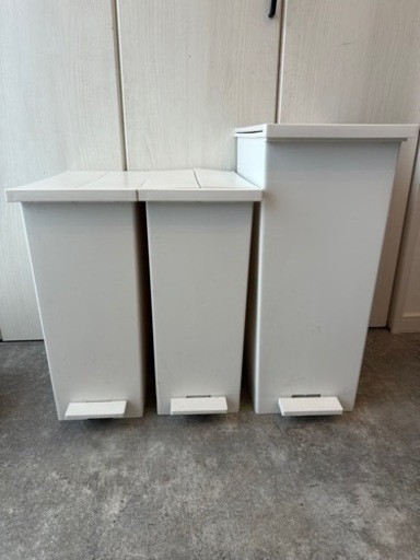 KEYUCA ゴミ箱3点セットケユカ (すず) 八千代台の収納家具《カラーボックス》の中古あげます・譲ります｜ジモティーで不用品の処分