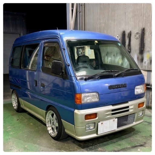 H10★エブリィ★DE51★軽自動車★ローダウン★新品タイヤ★新品15インチホイール★エアコン付★パワステ付★検2年受渡し付★全コミコミ価格 (しん) 向島のエブリイの中古車｜ジモティー