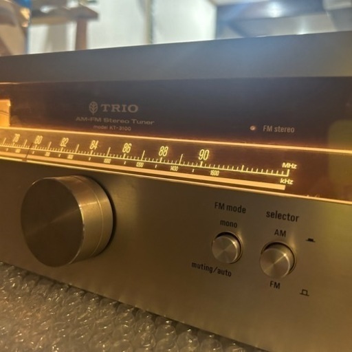 TRIO KT-3100 ステレオラジオチューナー通電確認受信確認 (カーナビースクウェア) 名鉄岐阜のオーディオ《AVアンプ》の中古あげます・譲ります｜ジモティーで不用品の処分