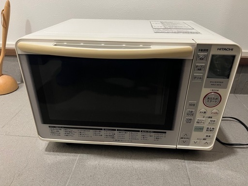 【ジャンク0円】日立 簡易スチームオーブンレンジ 22L パールホワイト MRO-NF6-W (カピバラ) 十日市場のキッチン家電《オーブンレンジ》の中古あげます・譲ります｜ジモティーで不用品の処分