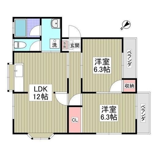 KS💕初月賃料ゼロ円 敷金ゼロ、礼金ゼロ、仲介手数料ゼロ円 TVインターホン、温水洗浄便座、洗面所独立付きの2LDK！駐車場あり🎵 (soraie) 行田のアパートの不動産・住宅情報・無料掲載 ...