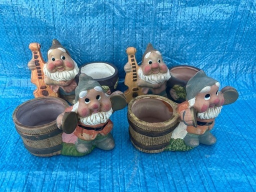 【GO-428】小人 植木鉢 鉢植え ガーデニング 家庭菜園 (フォニ) 尾道の家庭用品《ガーデニング》の中古あげます・譲ります｜ジモティーで ...