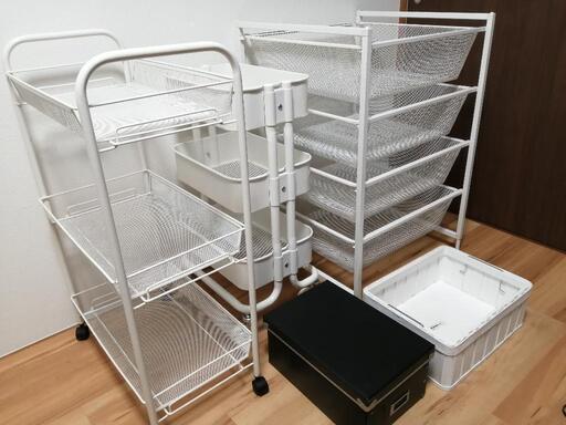 IKEA 無印良品 ワゴン等 5つセット 美品 (Takagi) 葛西の収納家具《ランドリー収納》の中古あげます・譲ります｜ジモティーで不用品の処分