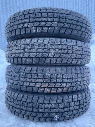 バリ溝 DUNLOP WINTER MAXX WM02 ダンロップ ウィンターマックス ダブルエムゼロツー 145/80R13 75Q スタ… (ロビン) 鵡川のタイヤ、ホイールの中古あげます ...