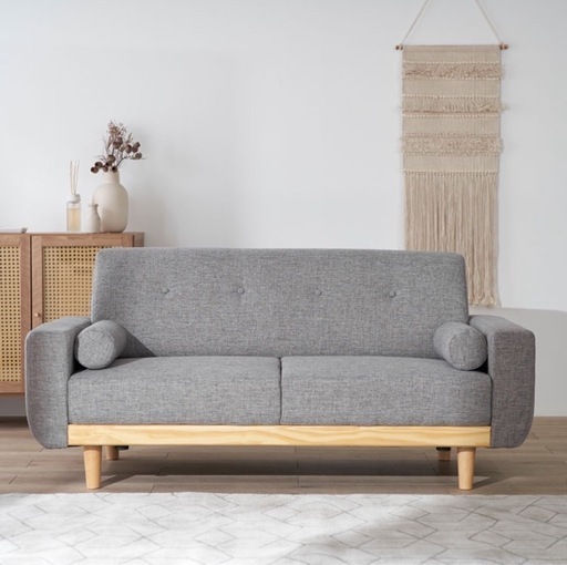 LOWYA 2.5人掛けソファ美品 (カヌレ) 大島のソファ《2人掛けソファ》の中古あげます・譲ります｜ジモティーで不用品の処分