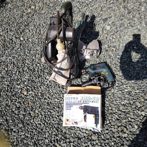 Hitachi卓上丸鋸&振動ドリルセット (ひじき) 上島のPCパーツの中古あげます・譲ります｜ジモティーで不用品の処分