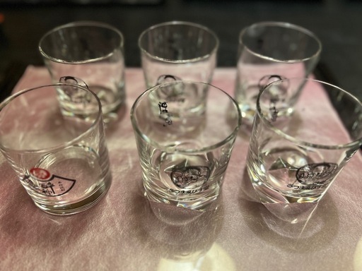 焼酎グラス① 恵比寿堂 (ふーにゃん) 三河高浜の食器《コップ、グラス》の中古あげます・譲ります｜ジモティーで不用品の処分