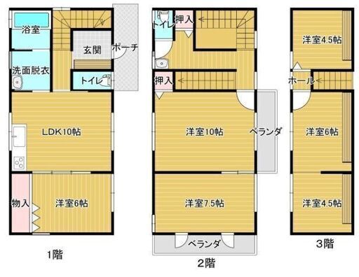 🏡駐車場2台無料広々6LDK賃貸戸建て糟屋郡須恵町大字須恵🏡 (E.Mantani) 須恵中央の一戸建ての不動産・住宅情報・無料掲載の掲示板｜ジモティー