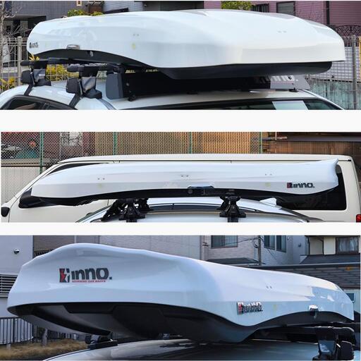 inno WEDGE 660 BRS660 ホワイト ルーフボックス (やぱ) さがみ野のキャリア、ラックの中古あげます・譲ります｜ジモティーで不用品の処分