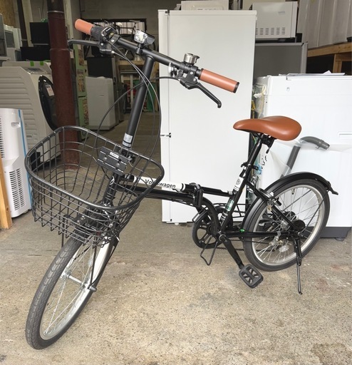 札幌市内配送可 美品 22年モデル フォルクスワーゲン 20インチ 折りたたみ自転車 VW-206G 6段変速 サドルロック付き (フルモン) 豊平公園の折りたたみ自転車の中古あげます・譲り ...