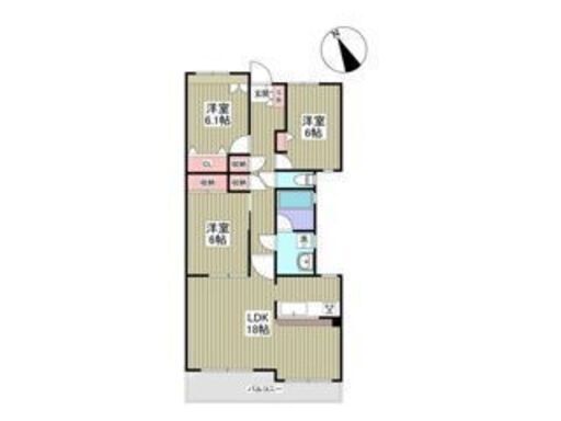 🧡💛フリーレント1ヶ月付き💛🧡駐車場空きあり🚗 読売ランド前駅徒歩20分🎶南西向き🌞83.94㎡の3LDKです😍💕 (チャイチャイはうす) 読売ランド前のマンションの不動産・住宅情報・無料掲載 ...