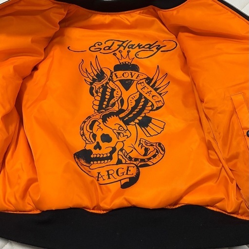 Ed Hardy XLARGE エクストララージ刺繍ジャケット (ぷっと) 赤嶺 Ed Hardy XLARGE エクストララージ刺繍ジャケット (ぷっと) 赤嶺