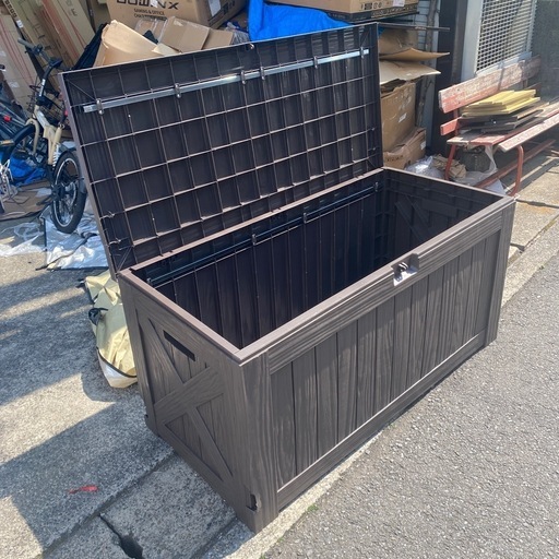 Alebert 物置 収納庫 屋外 大型 454L 大容量 ベランダ収納 倉庫 ベランダストッカー 屋外収納 コンテナ 大型収納ボックス 室 ...