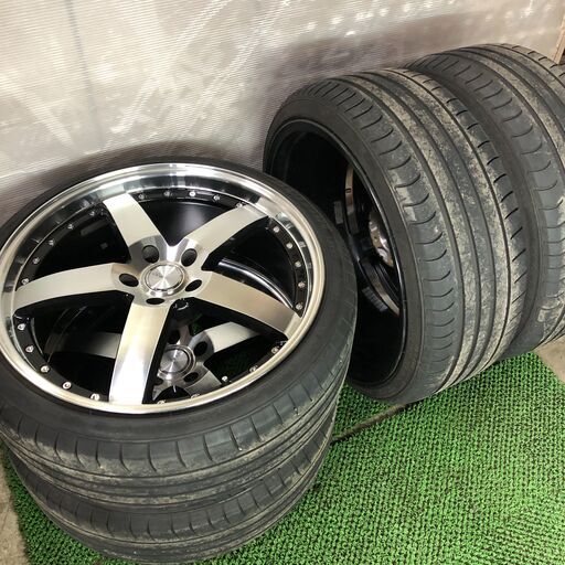 SR340 SR341 深リム ロクサーニ グラスターファイブ 20×8.5J 5穴 PCD114.3 +38 4本 2023年製 225 ...