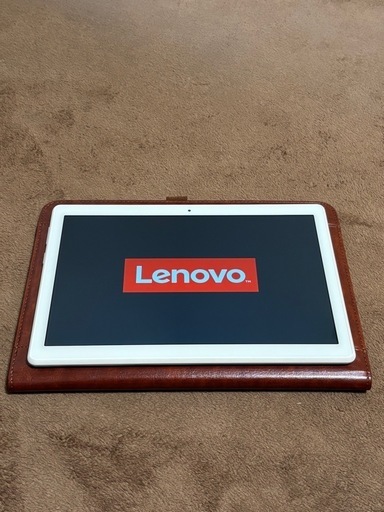 Lenovo TAB5 801LV ホワイト 革カバー付き (Meeow) 大泉学園のタブレットPCの中古あげます・譲ります｜ジモティーで不用品の処分