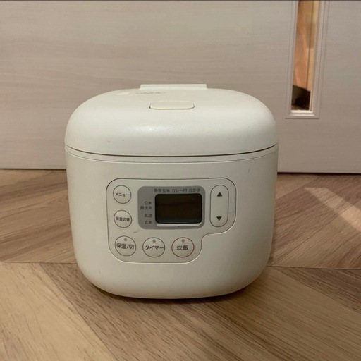 無印良品 炊飯器 3合 MJ-RC3A (k) 学芸大学のキッチン家電《炊飯器》の中古あげます・譲ります｜ジモティーで不用品の処分