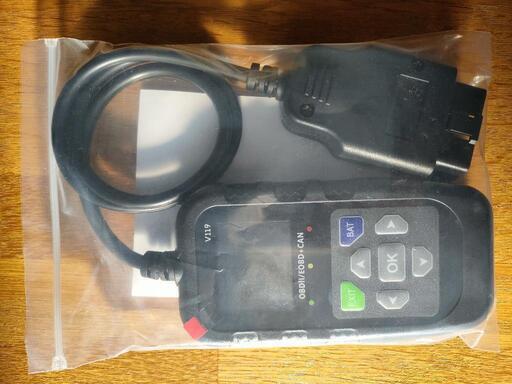 OBD2 故障診断スキャナー 日本語対応 コードリーダー 診断機 v119 (t_o_jmail) 大和小泉のメンテナンス用品の中古あげます・譲ります｜ジモティーで不用品の処分