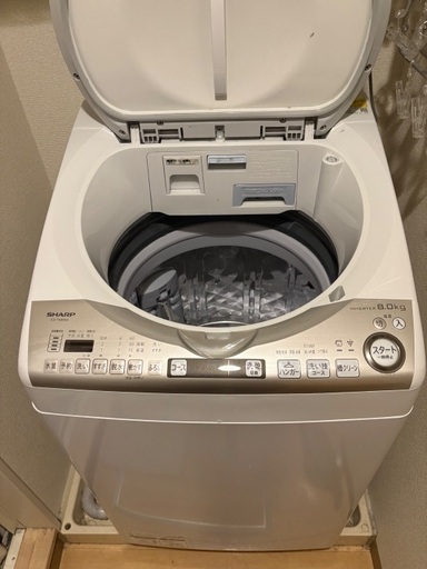 SHARP 洗濯機 ES-TX8FKS 8.0kg (やまもー) 蟹江の生活家電《洗濯 SHARP 洗濯機 ES-TX8FKS 8.0kg (やまもー) 蟹江の生活家電《洗濯