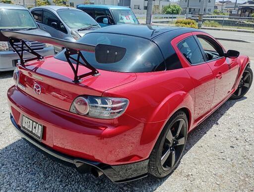 マツダ RX-8 MT 前期 レッド GTウィング 兵庫 姫路 ロータリー！ (オンジイ) 英賀保のRX-8の中古車｜ジモティー