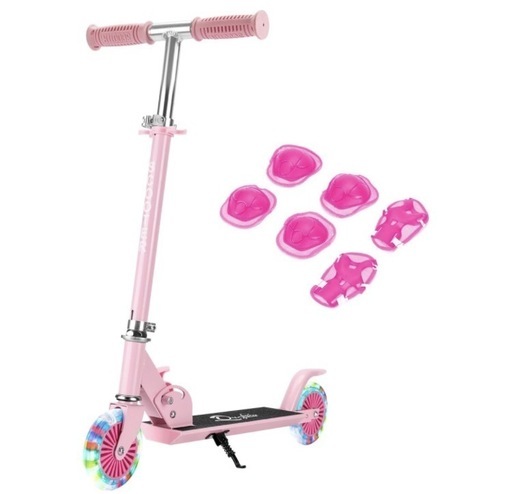 【未使用品】 SFUN キックスクーター 子供用 ピンク簡易サポーター付き (にに) 大牟田のその他の中古あげます・譲ります｜ジモティーで不用品の処分