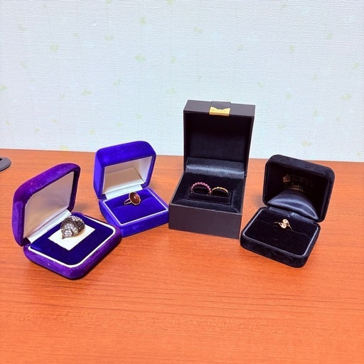 リングまとめて K18 925 D0.50ct 刻印あり 磁石反応無し (キャメル) 伏石のアクセサリー《指輪》の中古・古着あげます・譲ります ...