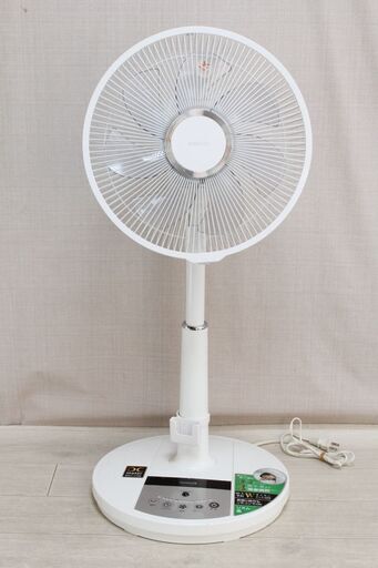 YAMAZEN 山善 扇風機 YLX-YRD30 ホワイト 2021年製 リモコン欠 7枚羽 DCモーターファン 30㎝ (マイナー) 亀田の季節、空調家電《扇風機》の中古あげます・譲ります ...