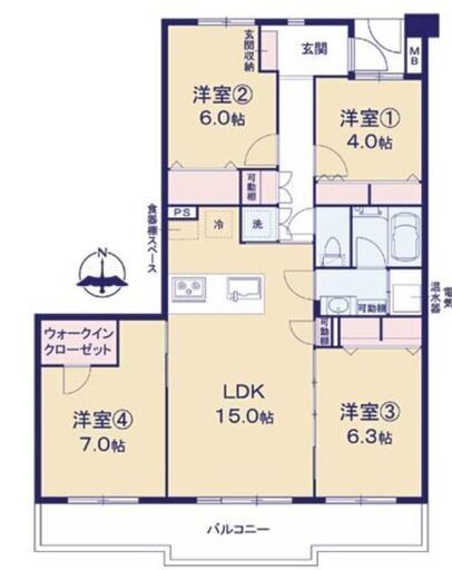 ☆リフォーム済み! 駐車場専用使用権付住戸☆広め85.22㎡！ 4LDKが2480万円！ (スウィートホーム株式) 稲毛の中古（マンション/一戸建て）の不動産・住宅情報・無料掲載の掲示板｜ジモティー