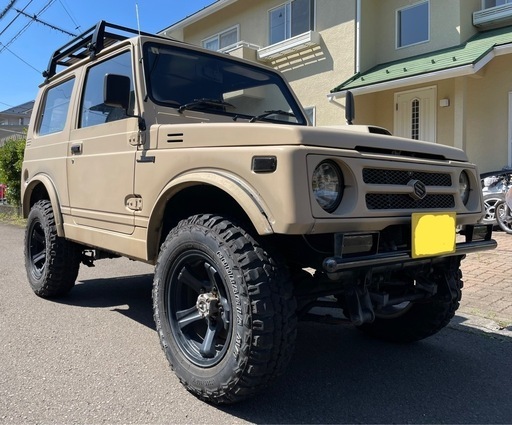 スズキ ジムニー JA11 5MT ベージュ リフトアップ (シュウ) 名取のジムニーの中古車｜ジモティー