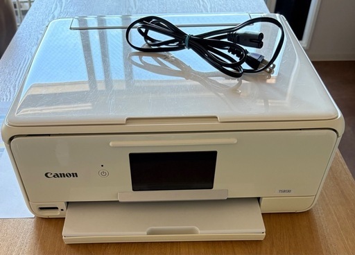 印刷枚数極少 Canon キャノン プリンター複合機 PIXUS TS8130 ホワイト (ttt-zzz) 新札幌のプリンターの中古あげます ...